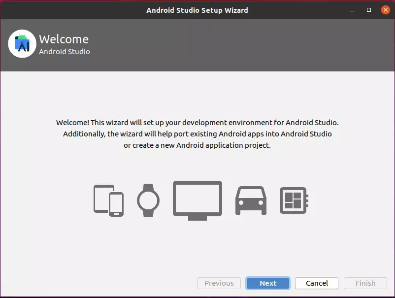 Усталюйце апошнюю версію Android Studio на Linux Mint 20 і Ubuntu 20.04 5102_8