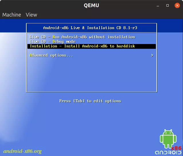 Linux-da 3D Android Oyunlarını oynamaq üçün QEMU-da Android-i necə işə salmaq olar 5105_1