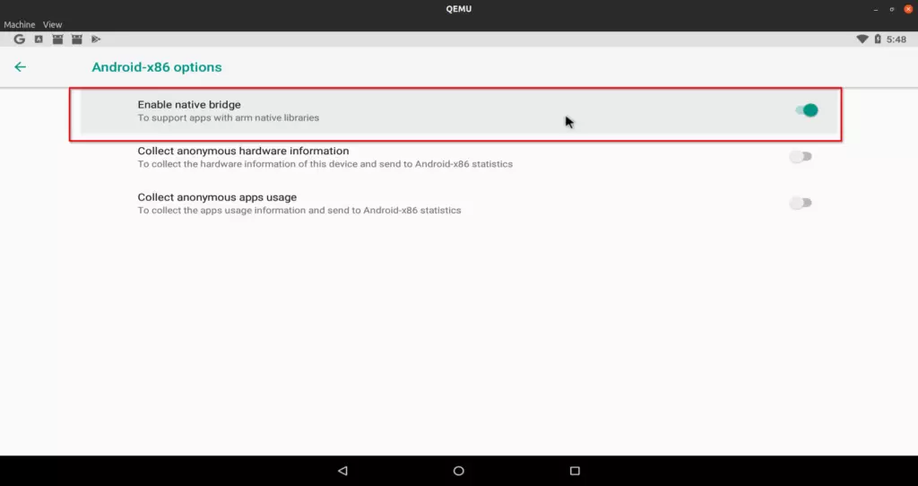 Android draaien in QEMU om 3D Android-spellen op Linux te spelen 5105_15