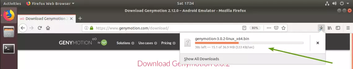 Nola instalatu Genymotion Android emuladorea Ubuntun 5107_11