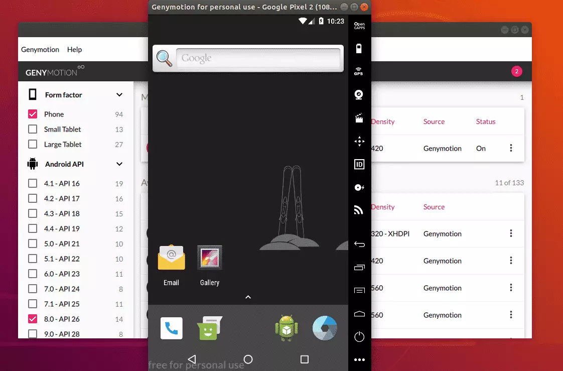 Comment installer l'émulateur Android Genymotion sur Ubuntu 5107_30