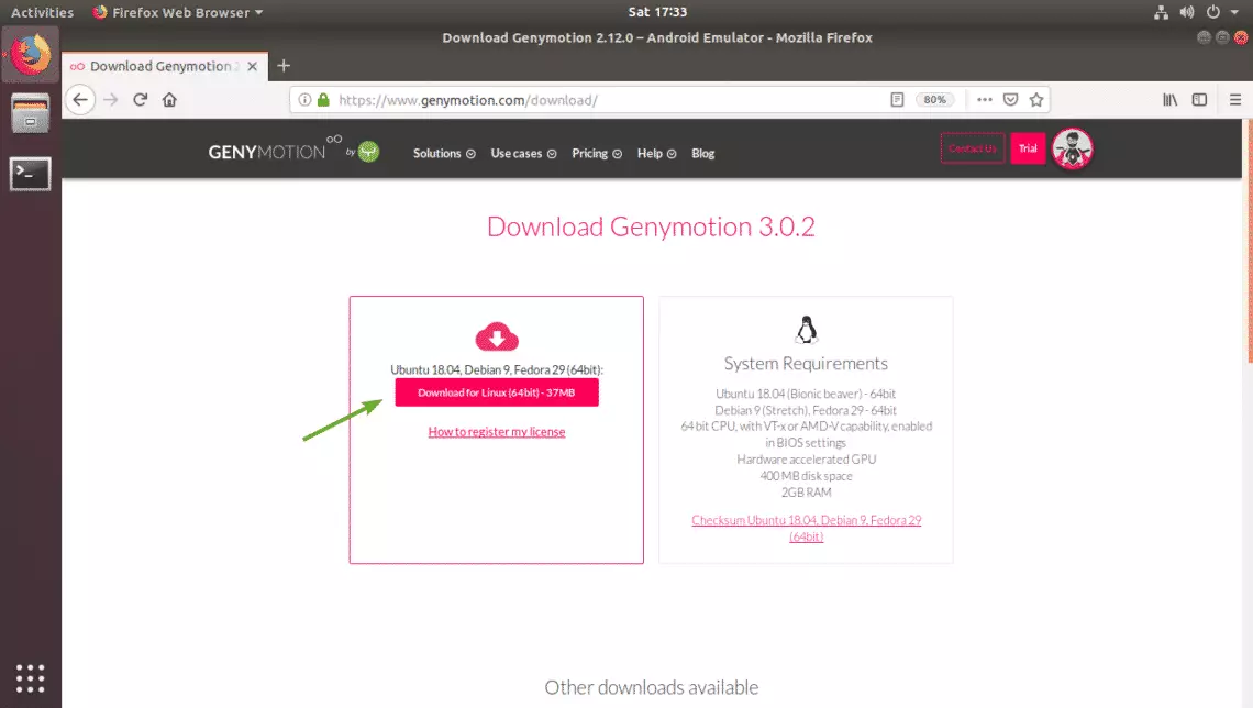 Hvernig á að setja upp Genymotion Android emulator á Ubuntu 5107_9