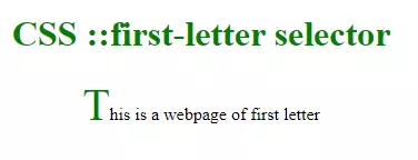 CSS First Letter 5146_2