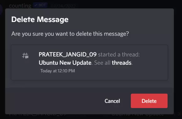 Giunsa Pagtangtang ang usa ka Thread sa Discord 515_3