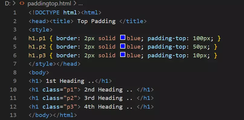 CSS Padding Top 5172_1