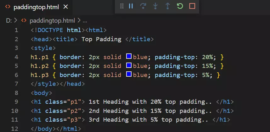 CSS Padding Top 5172_3