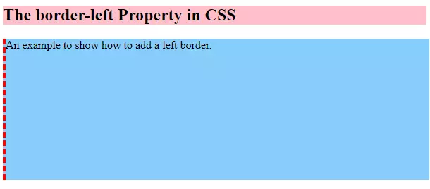 CSS Border-Left プロパティ 5181_6