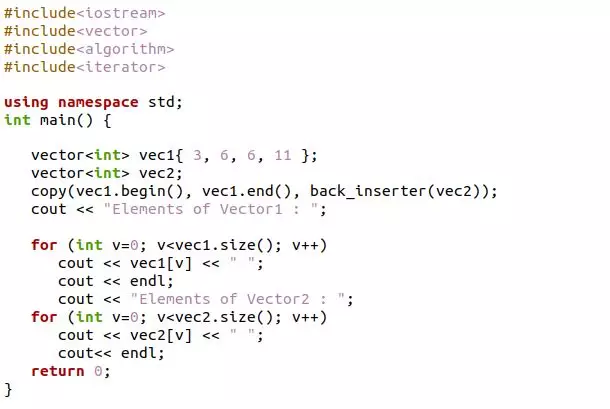 Kopeerige Vector C++ 5193_1