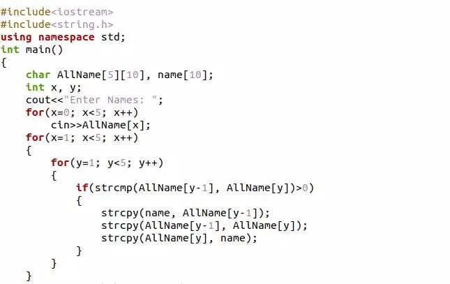فرز أحرف سلسلة في C ++ 5197_7