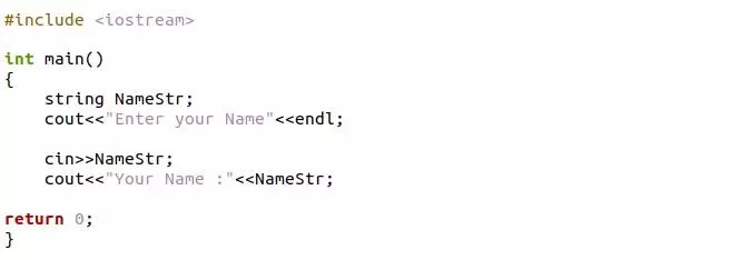 C ++ ତ୍ରୁଟି ଠିକ କରନ୍ତୁ: ଷ୍ଟ୍ରିଙ୍ଗଟି ଅଜ୍ଞାତ ଅଟେ | 5198_1