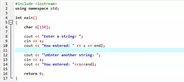 C++ ഒരു ചാർ അറേയിൽ വാക്ക് കണ്ടെത്തുക 5201_1