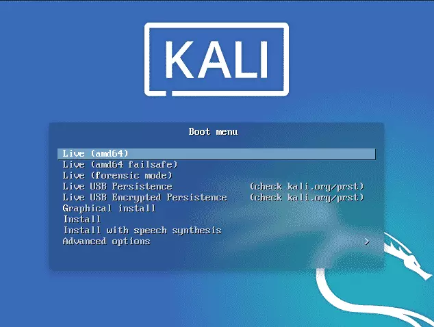 Kali Linux „Live“ USB disko sukūrimas 5233_6