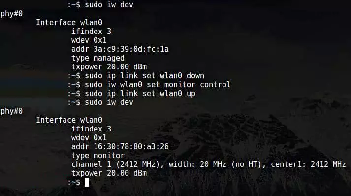 Monitoriaus režimo naudojimas Kali Linux 5242_2