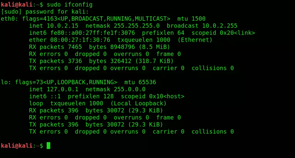 କାଳୀ ଲିନକ୍ସର 22 ଟି ମ basic ଳିକ ନିର୍ଦ୍ଦେଶ | 5250_6