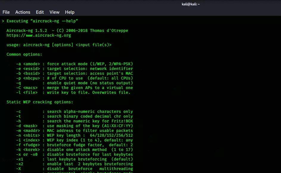 Yepamusoro Wireless Attack maturusi muKali Linux 2020.1 5252_5