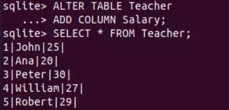 SQLite ಆಲ್ಟರ್ ಟೇಬಲ್ 530_8