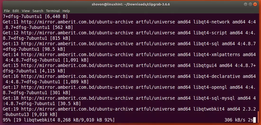 Installeer Clipgrab op Ubuntu 5328_11