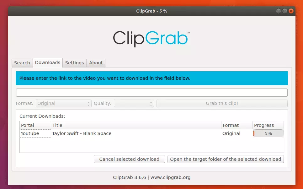 Installer Clipgrab på Ubuntu 5328_24