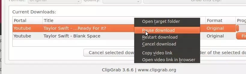 Усталюйце Clipgrab на Ubuntu 5328_28