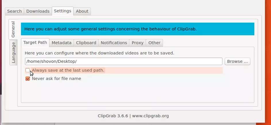 Instalējiet Clipgrab uz Ubuntu 5328_31