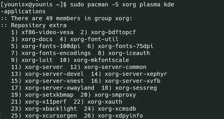 Yadda ake shigar da KDE akan Arch Linux 5352_5