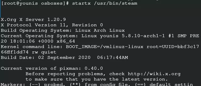 Pag-instalar ug pagsugod sa singaw sa Arch Linux 5353_10