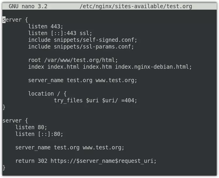 Linux માં Nginx SSL સેટઅપ 5374_4