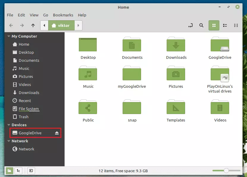 Google Drive'ı Linux Mint'e Bağlayın ve Kullanın 5457_26