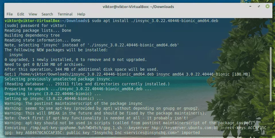 Linux Mint-də Google Diski quraşdırın və istifadə edin 5457_31