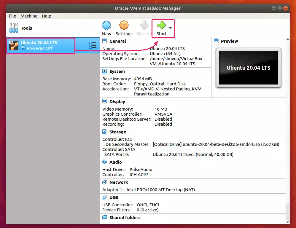 VirtualBox تي Ubuntu 20.04 کي ڪيئن انسٽال ڪجي 545_16