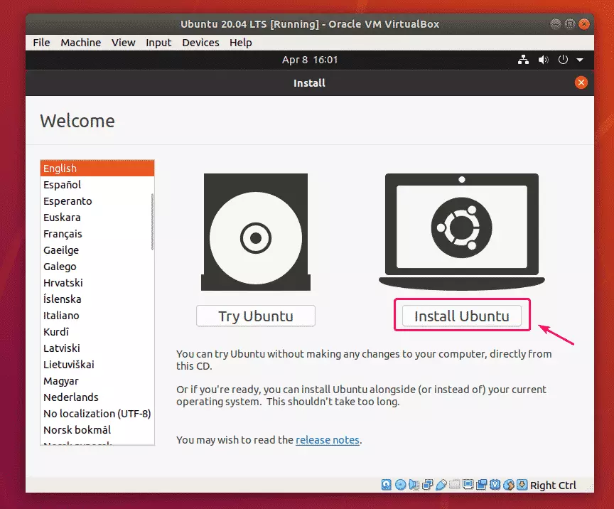 Nola instalatu Ubuntu 20.04 VirtualBox-en 545_19