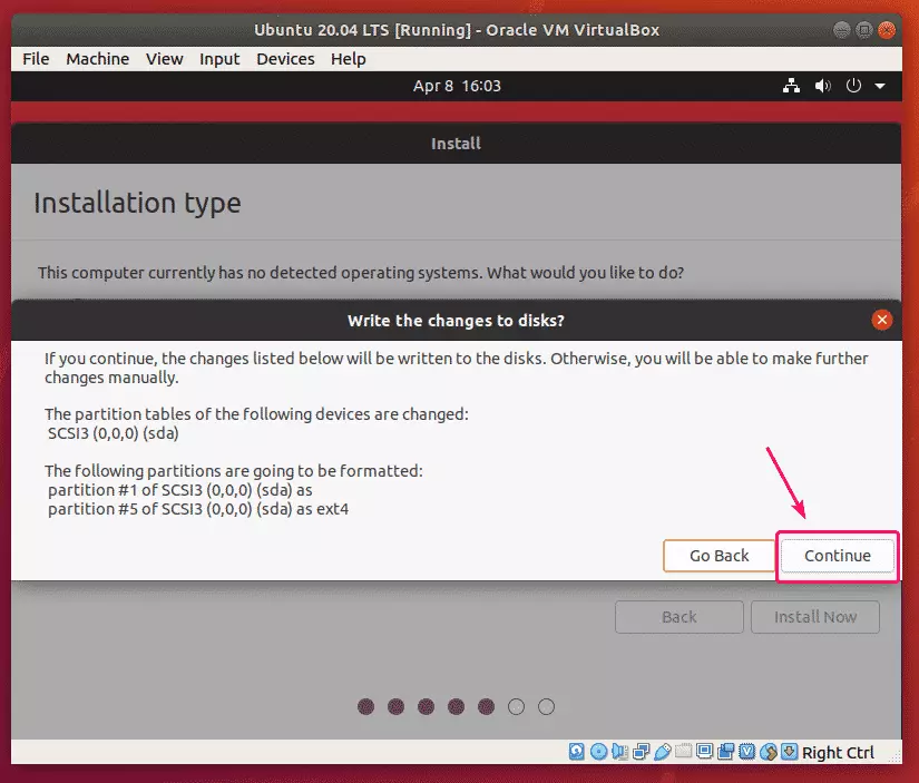 Kako namestiti Ubuntu 20.04 na VirtualBox 545_23