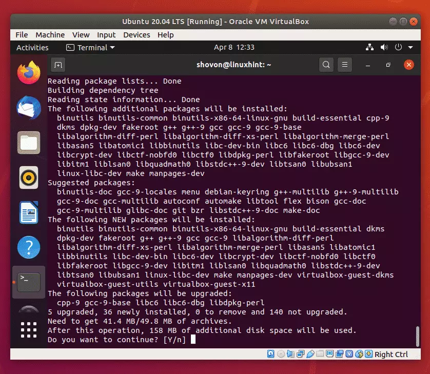 Jinsi ya kufunga Ubuntu 20.04 kwenye VirtualBox 545_34