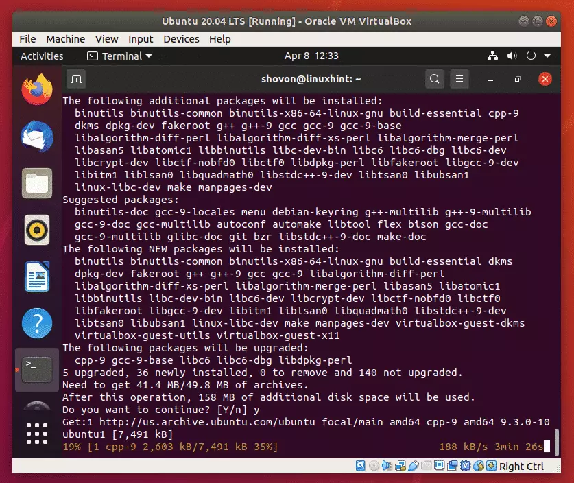 របៀបដំឡើង Ubuntu 20.04 នៅលើ VirtualBox 545_35