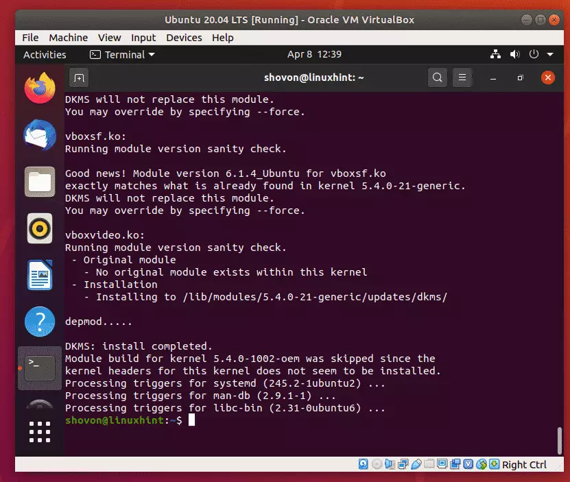 របៀបដំឡើង Ubuntu 20.04 នៅលើ VirtualBox 545_36