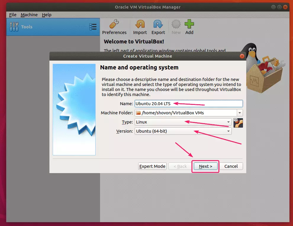 Nola instalatu Ubuntu 20.04 VirtualBox-en 545_5