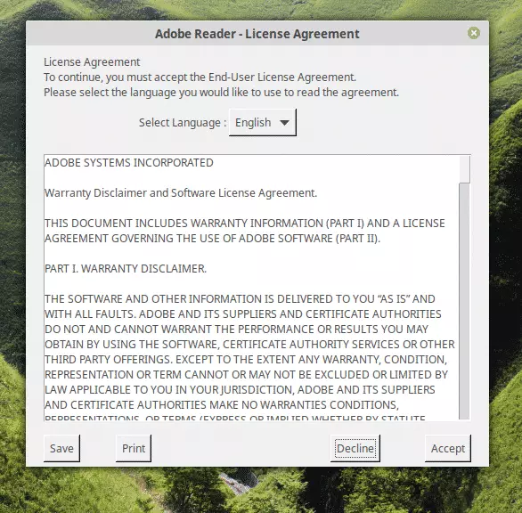 Nola instalatu Adobe Reader Linux Mint-en 5465_30