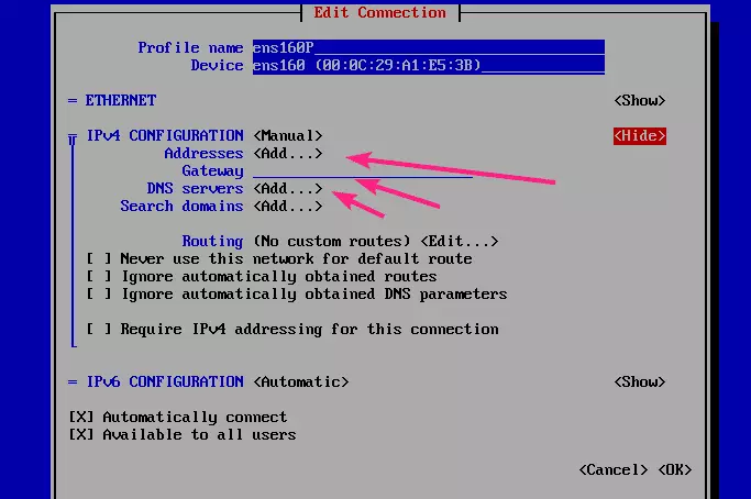 Stel statiese IP op op CentOS 8 5474_22