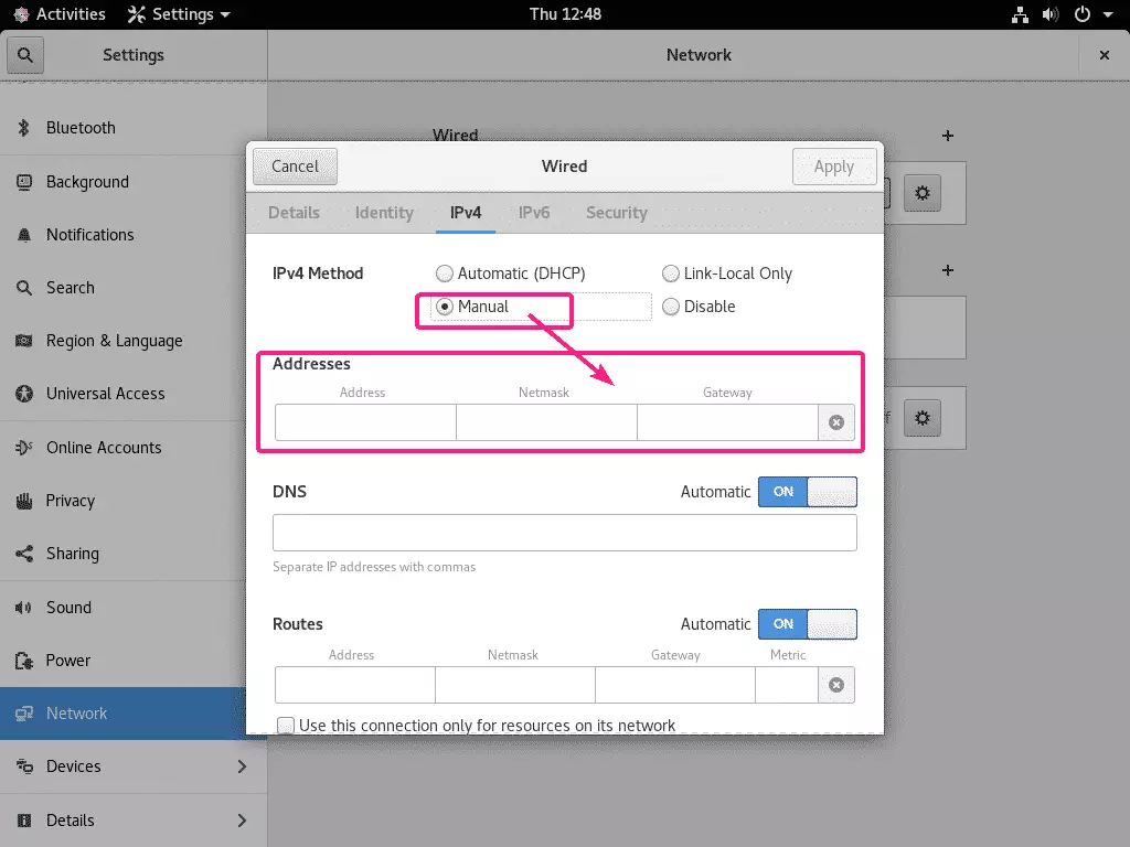 Statisch IP configureren op CentOS 8 5474_6