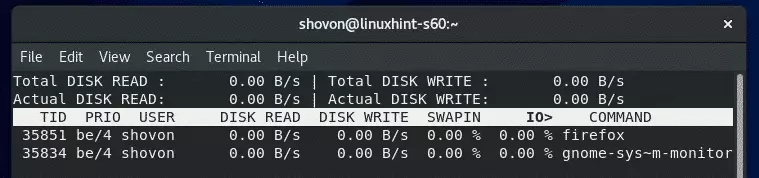 Сачыце за выкарыстаннем дыска CentOS 8, IO, сеткавым трафікам 5485_21