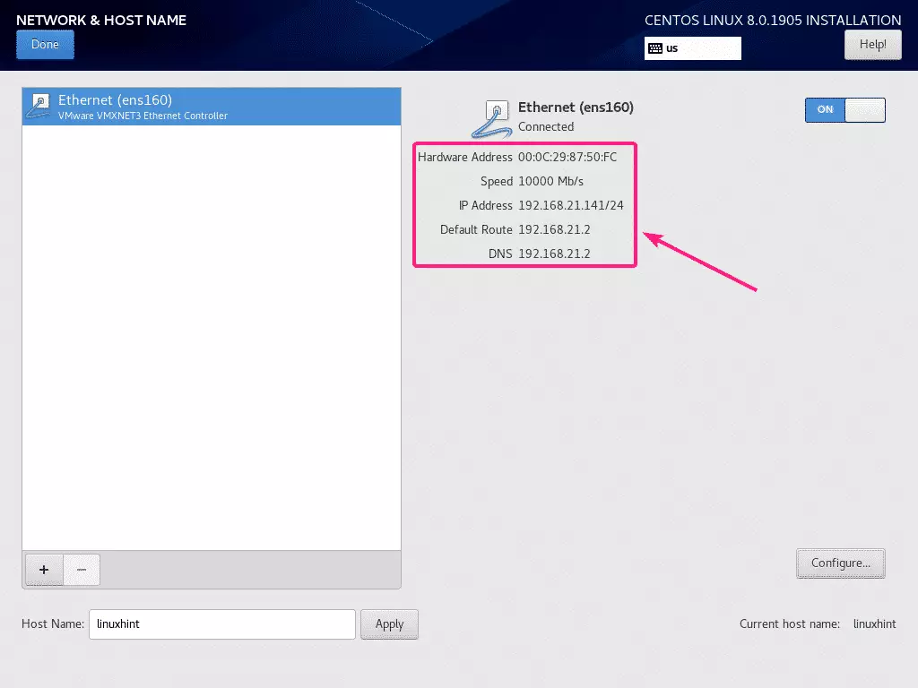 NetBoot ISO படத்தைப் பயன்படுத்தி CentOS 8 ஐ நிறுவுகிறது 5490_17