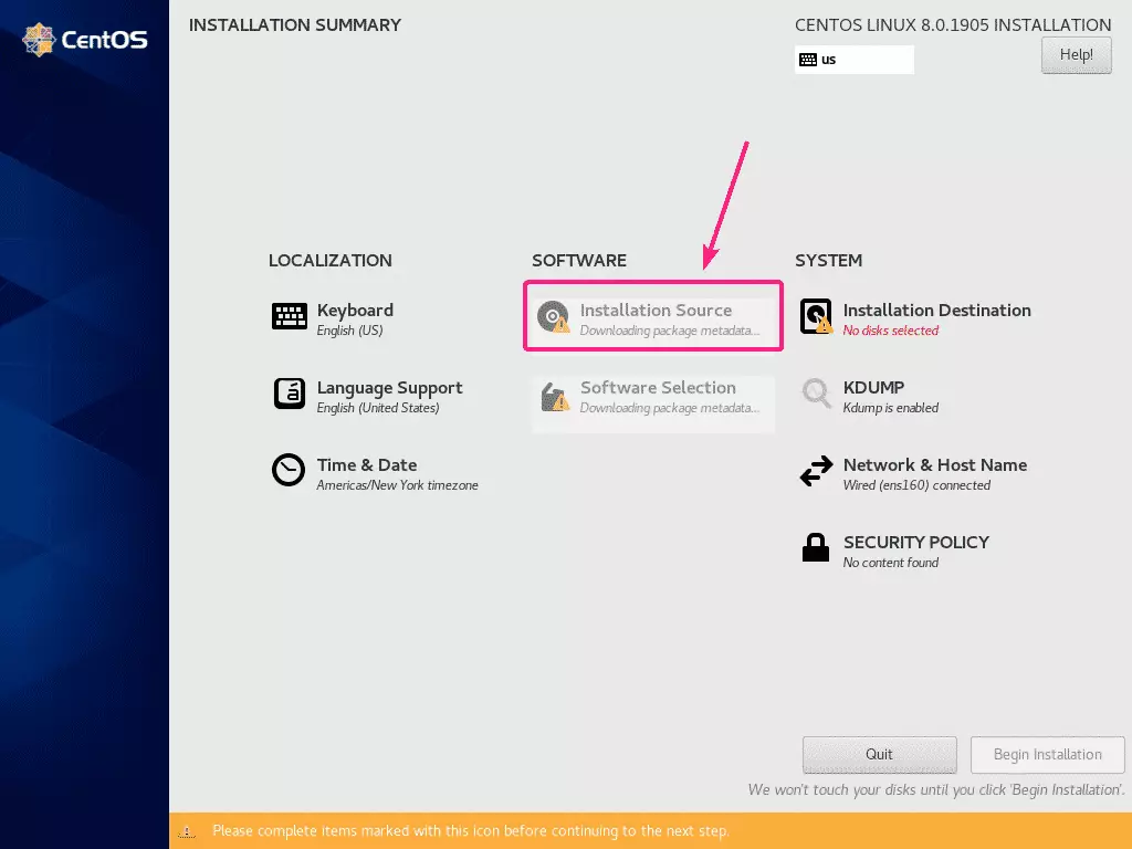 Instalarea CentOS 8 folosind NetBoot ISO Image 5490_37