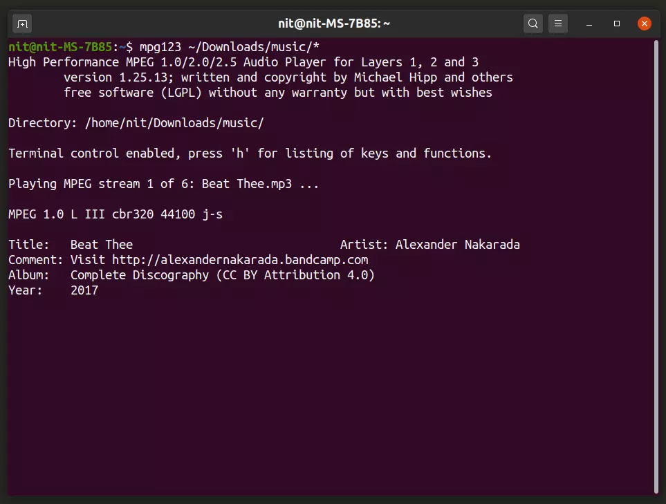Trình phát nhạc dòng lệnh tốt nhất cho Linux 5518_1