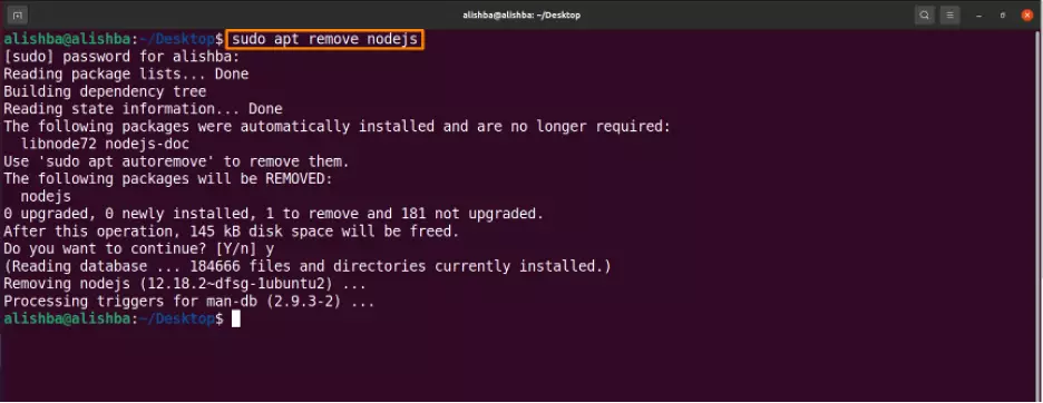 Meriv çawa pakêtê li ser Ubuntu rakirin 5522_5