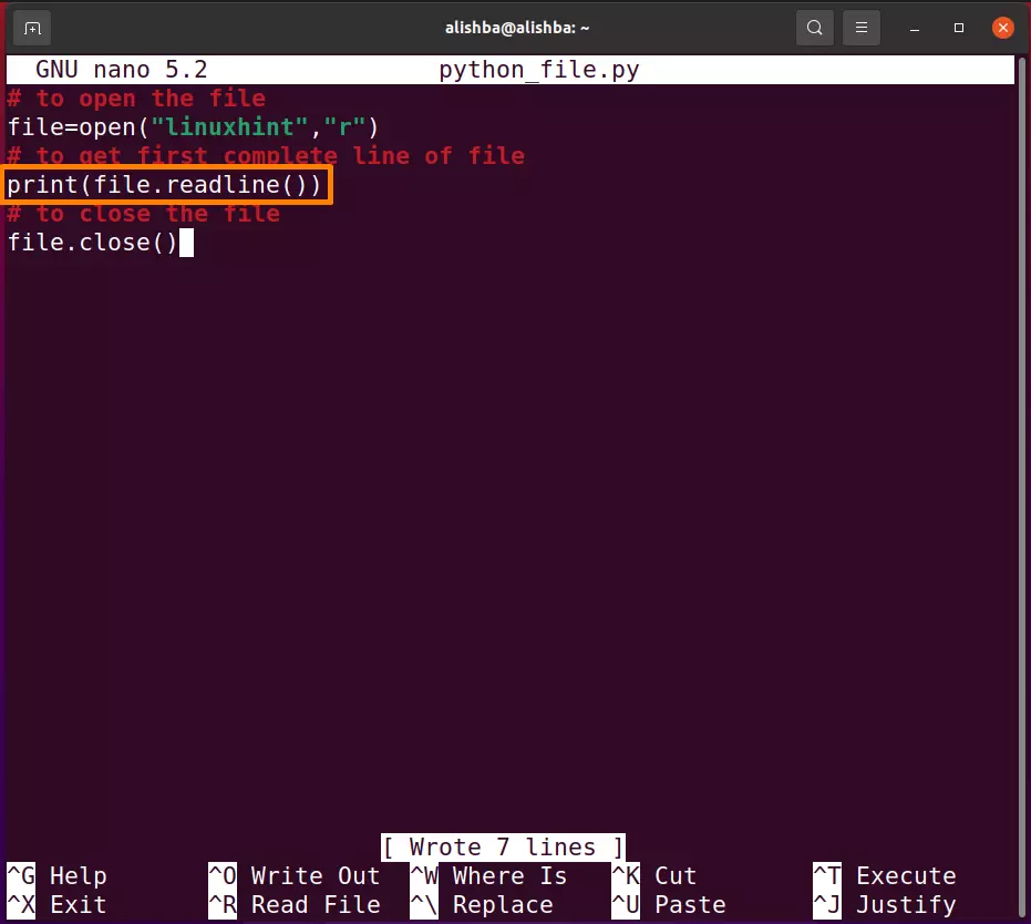 Python readline() funksiyasından necə istifadə etmək olar 5530_2