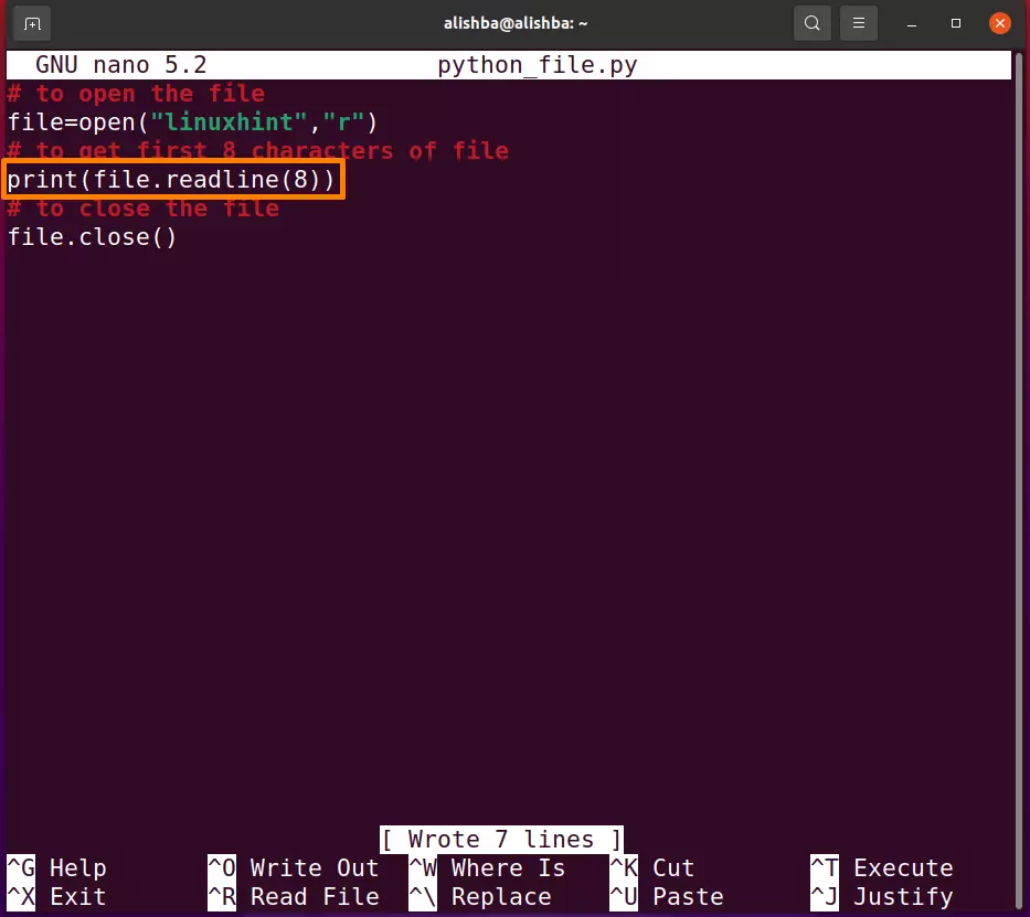 Python readline() funksiyasından necə istifadə etmək olar 5530_4