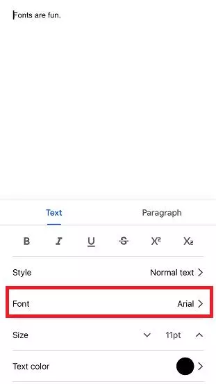 Google ಡಾಕ್ಸ್ಗೆ ಫಾಂಟ್ ಅನ್ನು ಹೇಗೆ ಸೇರಿಸುವುದು 5536_8