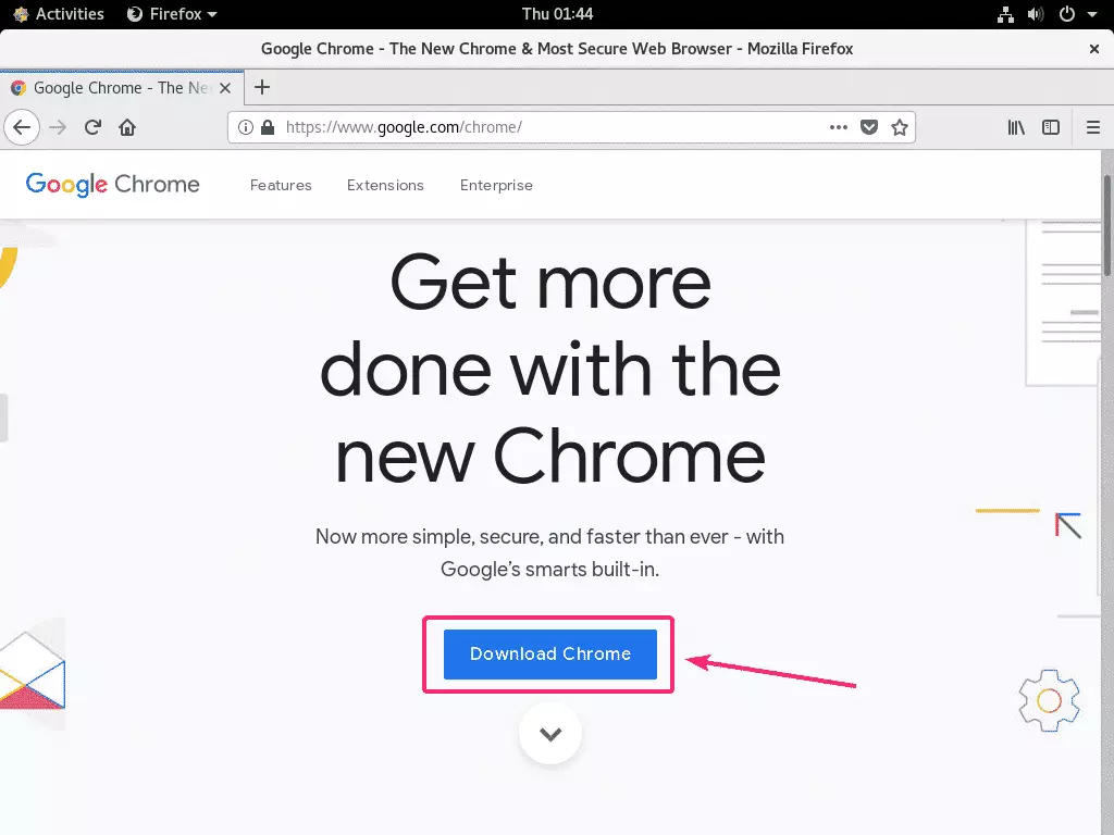 Google Chrome'u CentOS 8'e Yükleme 5557_1