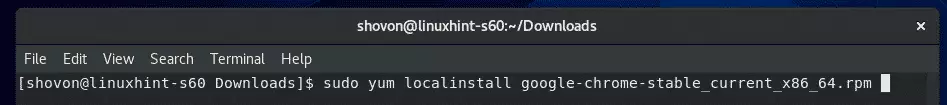 Инсталирање Гоогле Цхроме-а на ЦентОС 8 5557_7