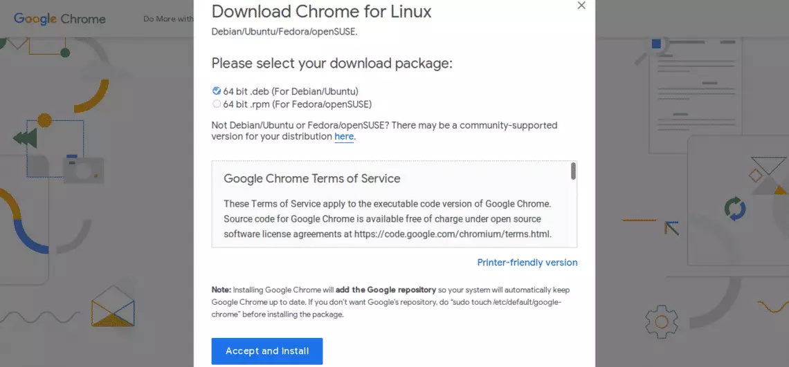 ติดตั้ง Google Chrome บน OS ระดับประถมศึกษา 5560_2